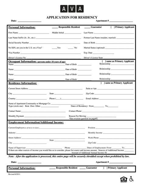 Communities Application Residency Fill Online Printable Fillable