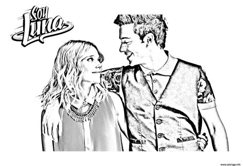 Coloriage Soy Luna Love Dessin