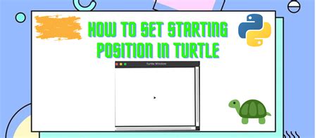 Python How To Set Starting Position In Turtle AskPython