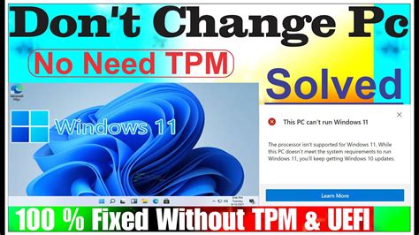 How To Fix This PC Cant Run Windows 11 Error How To Install Windows