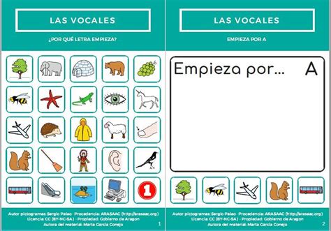 Arasaac Materiales Conciencia Fonológica Vocales