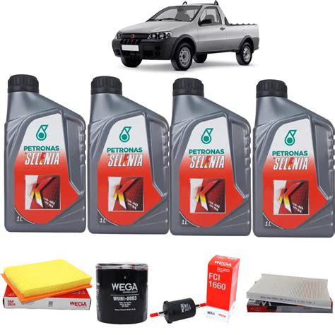 Troca Óleo Selenia 15w40 Filtros Palio Siena Strada 1 8 no Shoptime