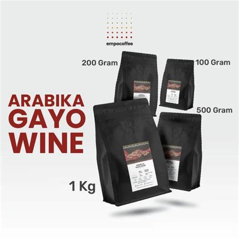 Promo Biji Kopi Bubuk Arabika Gayo Wine Aceh Sumatra Arabica Coffee