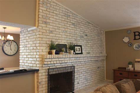 Whitewash Brick Fireplace With Lime Fireplace Guide By Linda
