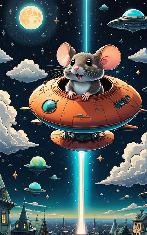 A Cute Mouse In Space By K Ingrid Playground