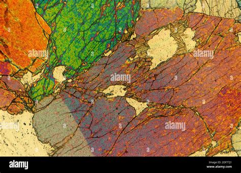dunite or olivinite is a igneous intrusive rock ultramafic photomicrograph thin section