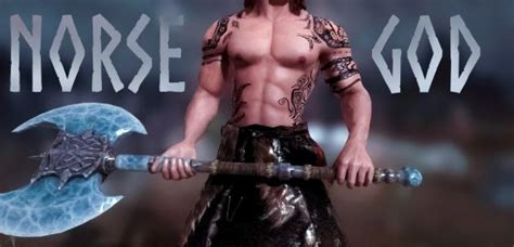 Norse God HIMBO Bodyslide Preset 髪顔体 Skyrim Special Edition Mod