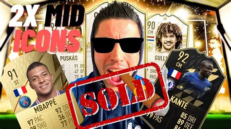 OMG WE PACKED A HUGE ICON 2X MID ICON PLAYER PICKS FIFA 22 YouTube