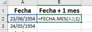 Sumar Meses A Una Fecha Fecha Excel Excel Intermedio
