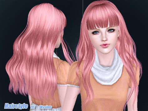 Straight Bangs Hairstyle 197 By Skysims Sims 3 Hairs