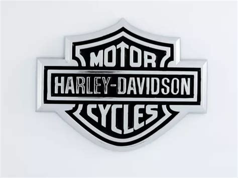 Emblema Logo Harley Davidson Cromo negro 7 Cm X 5 5 Cm Cuotas sin interés