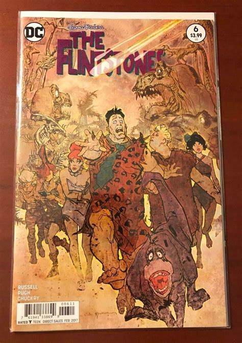 Flintstones 6 A Vfnm Hanna Barbera 2016 Fred Wilma Barney Betty Comic Books Modern Age Dc