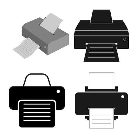 Vector Del Icono De La Impresora Vector Premium