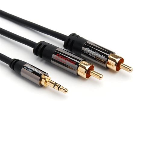 KabelDirekt 15 Feet 3 5mm Male To 2 X RCA Male Stereo Audio Cable