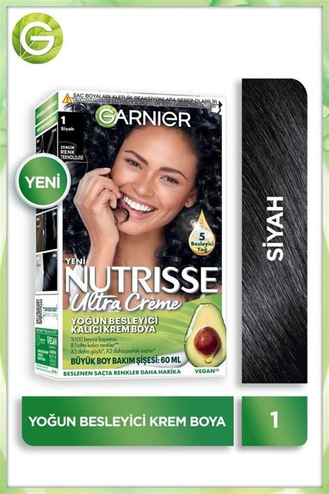 Garnier Nutrisse Yoğun Besleyici Kalıcı Krem Saç Boyası 1 Siyah Fiyatı