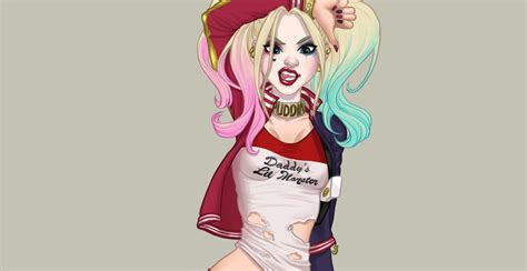 cute harley quinn fan art suicide squad thumb fonds décran photo