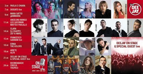 Riccione Deejay On Stage 2023 Il Programma E I Concerti Radio Deejay