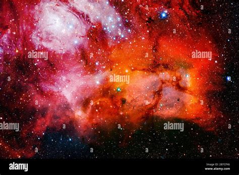 Universo Escena Con Las Estrellas Y Las Galaxias En El Espacio Profundo
