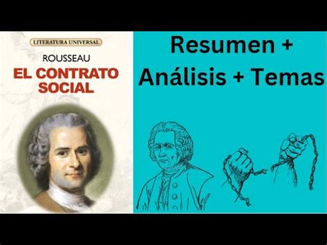 Filosofía El contrato social de Rousseau Resumen Análisis Temas