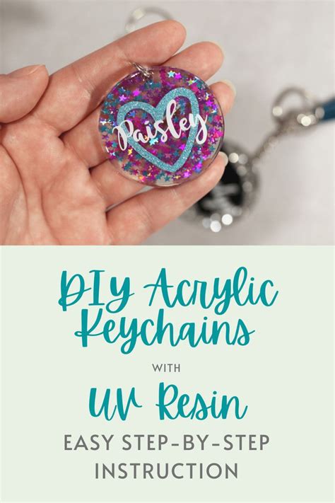 Acrylic Keychains With Uv Resin How To And Video Instruction Fickle