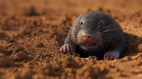 Premium Photo A Closeup Of A Naked Mole Rat The Naked Mole Rat Is A