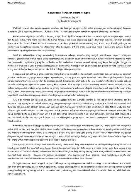 Contoh Essay Yang Baik Dan Benar 57 Koleksi Gambar