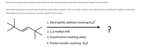 Solved Draw The Curved Arrow Notation And Products For The Chegg