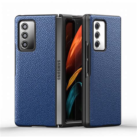 For Samsung Galaxy Z Fold 2 Mobile Phone Case Leather Folding Etsy