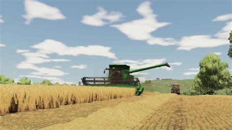 39 Pierwsze żniwa nowym kombajnem Farming Simulator 22 YouTube