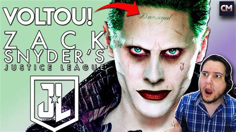 CONFIRMADO JARED LETO VOLTARÁ A SER O CORINGA Snyder Cut YouTube