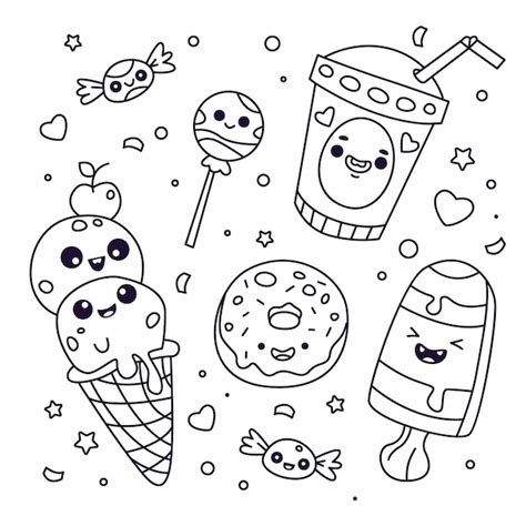 Printable Cute Food Coloring Pages Updated Off