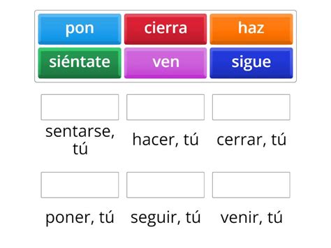Imperativo Irregular Match Up
