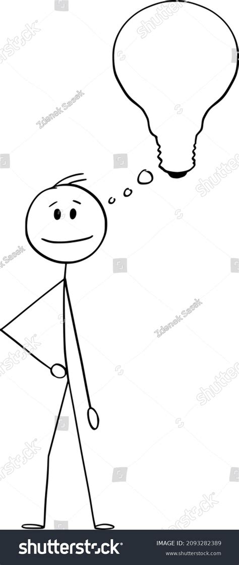 Vector Cartoon Stick Figure Drawing Conceptual Stock Vector Royalty