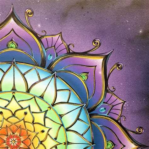 Mandala décoratif sur toile personnalisé sur mesure