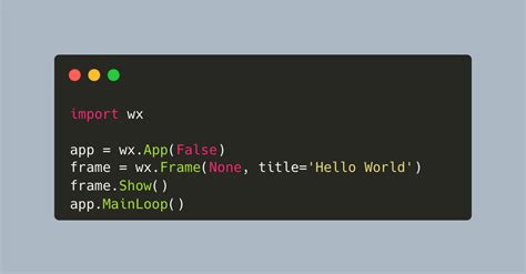 An Intro To WxPython By Mike Driscoll The Python Papers