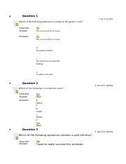 Quiz Docx Question Out Of Points Which Of The Following