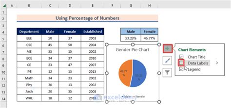 How To Create A Gender Pie Chart In Excel 2 Methods