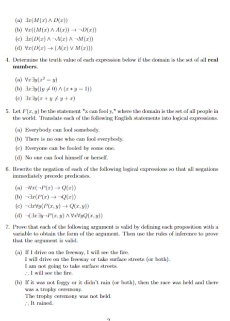 solved 1 in this problem the domain of discourse is the