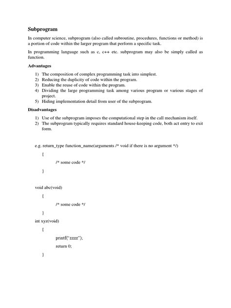 4 pdf pdf subroutine control flow