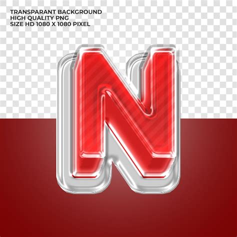 Letra Del Alfabeto Rojo 3d Archivo PSD Premium