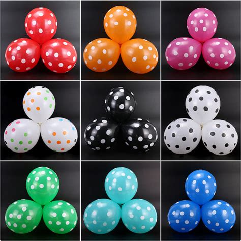 10pcs 12inch Polka Dot Latex Balloons Polkadot Balloon Birthday Wedding