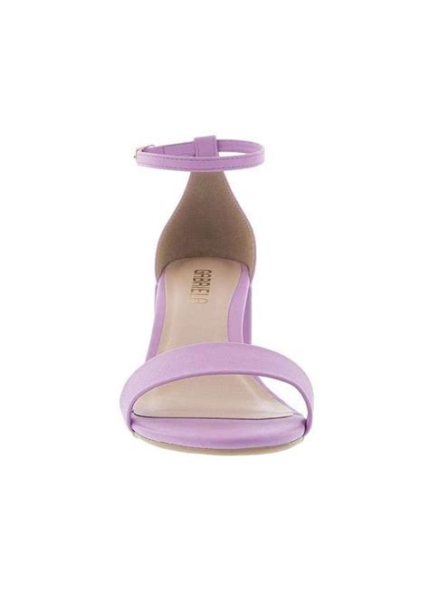 Gabriela Sand Lia Gabriela Essenciais Salto Grosso Tiras Lil S Roxo