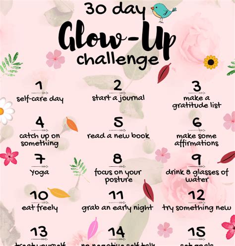 The Ultimate 30 Day Glow Up Challenge