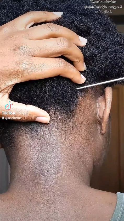 Two Strand Twists Protective Style On Type Natural Hair Natural