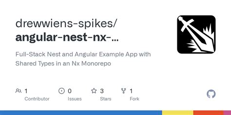 github drewwiens spikes angular nest nx example monorepo full stack nest and angular example