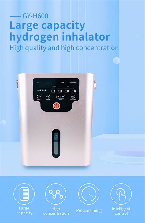 High Purity 99 996 Pure Hydrogen Gas Generator Inhaler 600ml Min Suyzeko