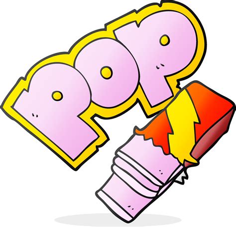 Chicle De Dibujos Animados Dibujados A Mano Alzada Vector En