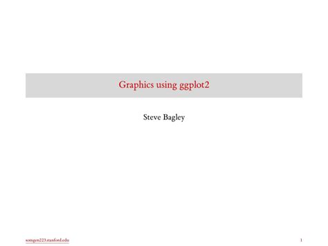 Ppt Graphics Using Ggplot Steve Bagley Somgen Stanford Edu