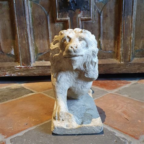 Gothische Leeuw In Steen Quellinus Oude Kunst En Antiek
