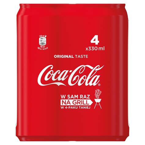 Napój gazowany Coca Cola 24x330ML zgrzewka Puszka 11850476224